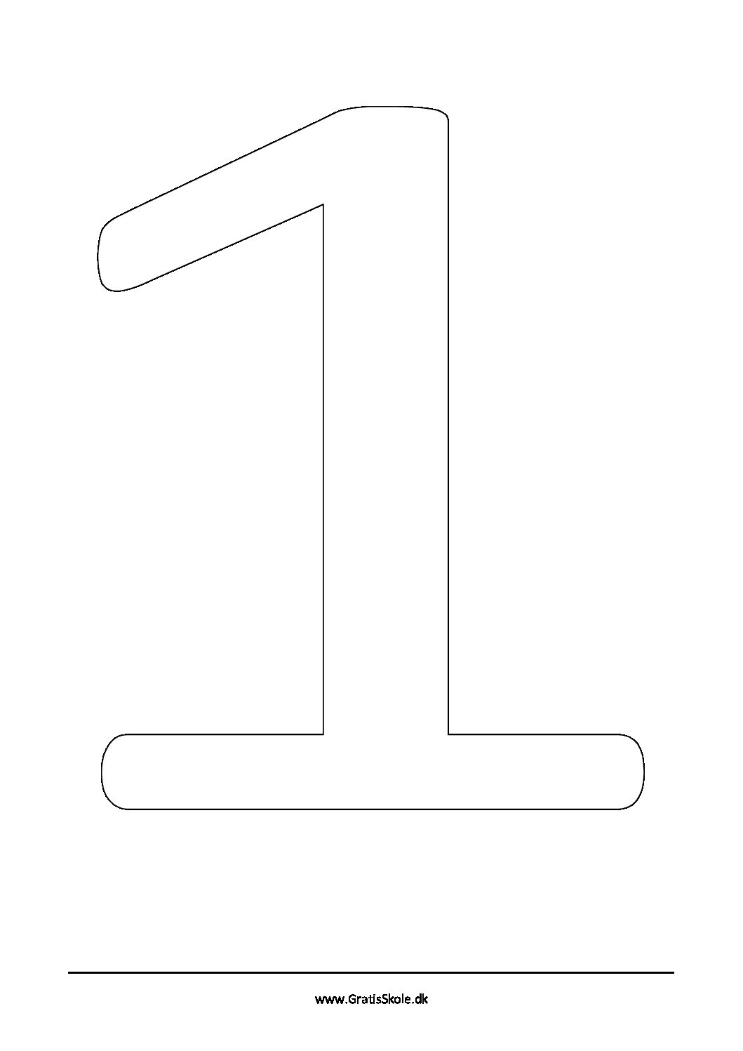 Farvelæg tal fra 0-9 - Matematik